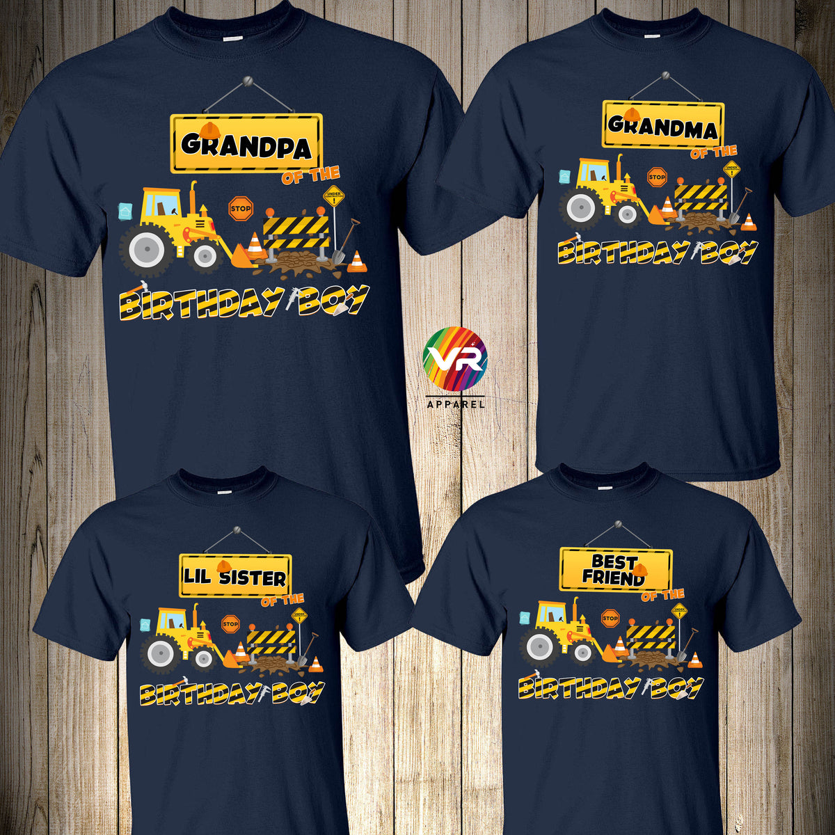 Construction Family Shirts Construction Shirt Birthday Boy | X Graphics ...