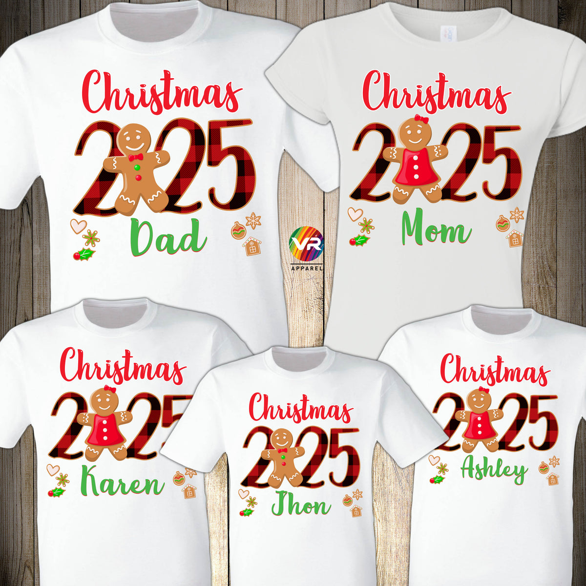 Gingerbread Christmas Matching Family Shirts – X Graphics