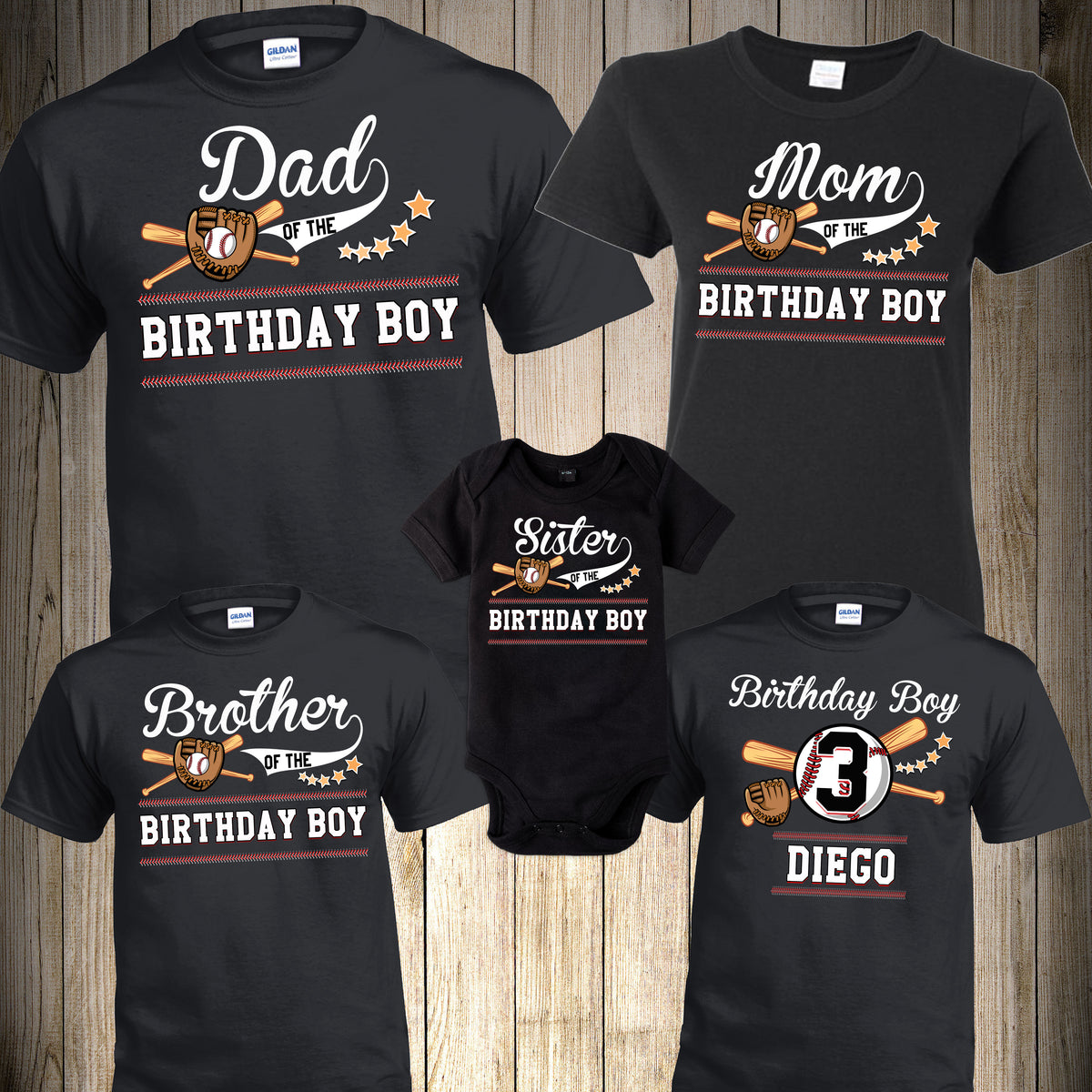 Baseball Birthday Family Shirts – X Graphics